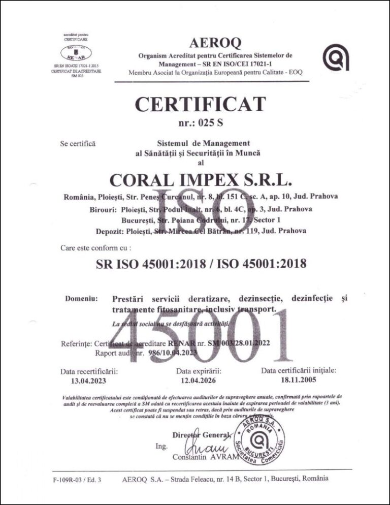 Tratamente Fitosanitare | Coral Impex - din 1993 | Lider